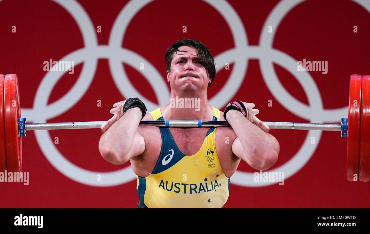 Matthew Ryan Lydement of Australia competes in the men's 109kg ...