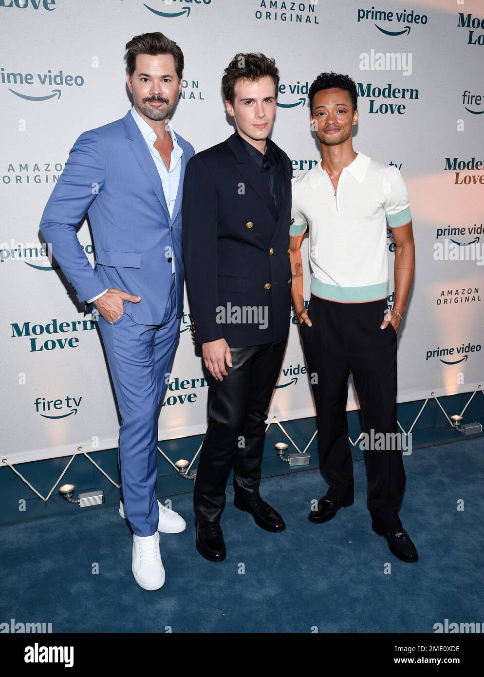 Writer-director Andrew Rannells, left, actor Zane Pais and actor ...