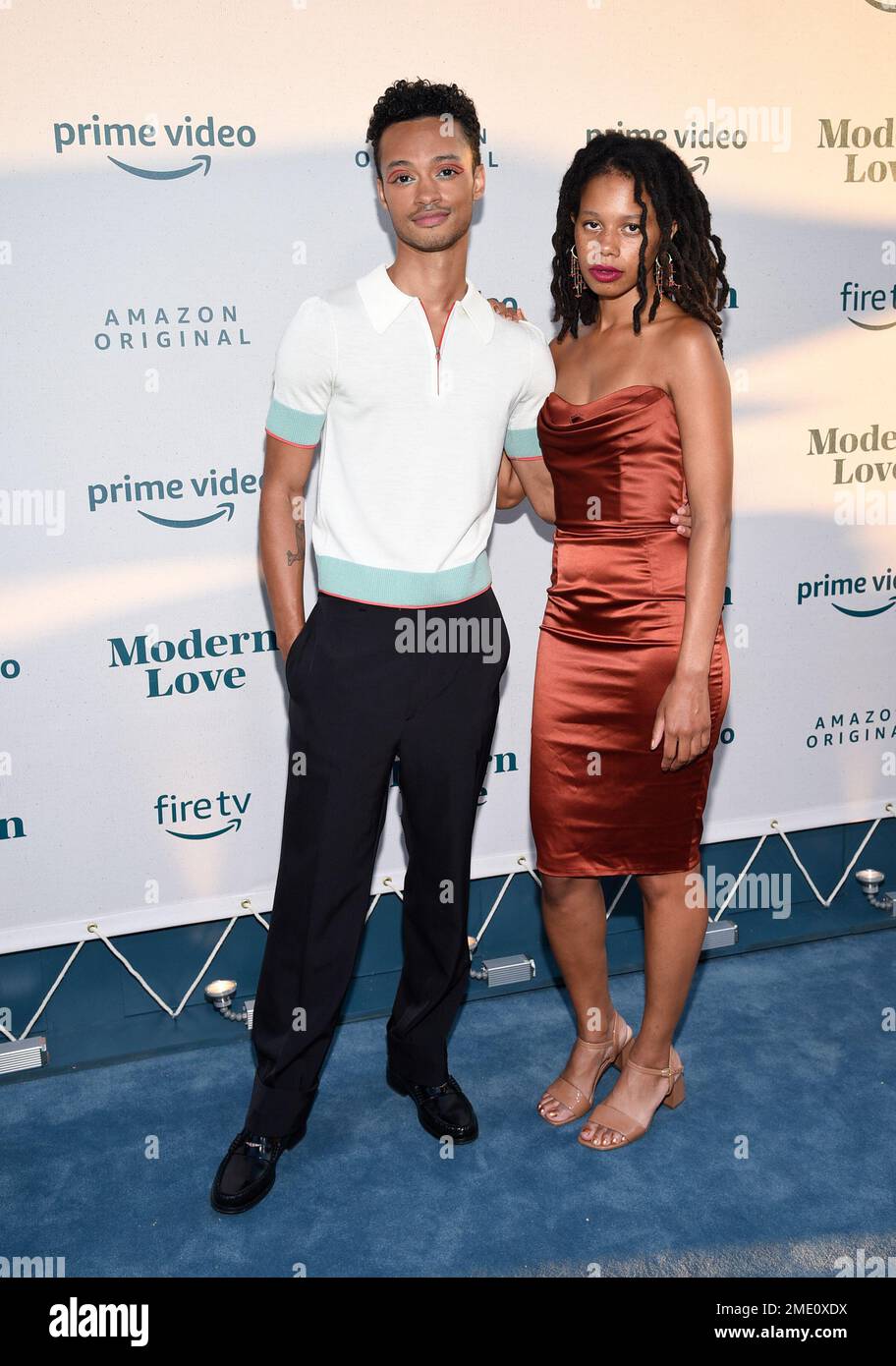 Actor Marquis Rodriguez, left, and girlfriend Hillary Fisher attend ...