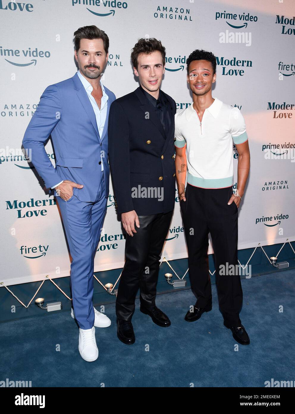 Writer-director Andrew Rannells, left, actor Zane Pais and actor ...