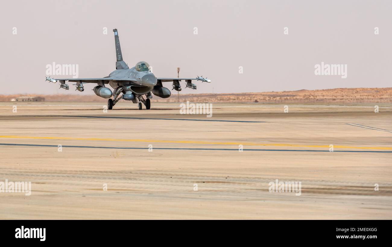 A U.S. Air Force F-16CM Fighting Falcon, assigned to the 179th ...