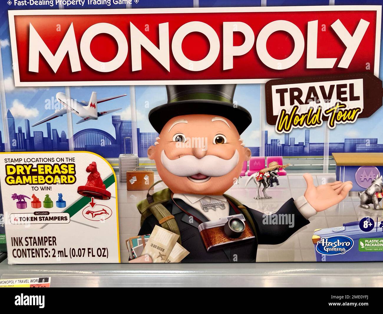 Monopoly World Tour Travel motif Stock Photo - Alamy