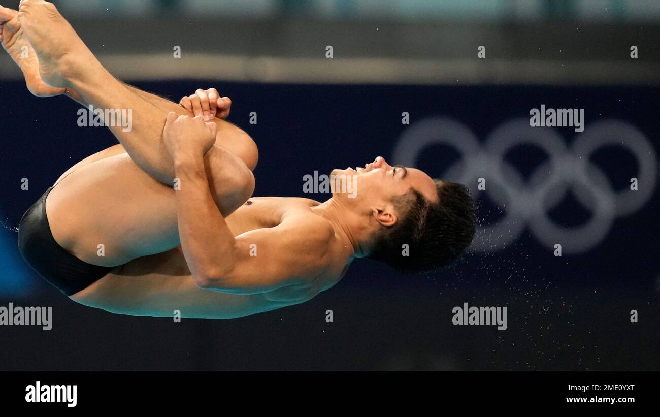 Sebastian Morales Mendoza of Colombia competes in men's diving 3m ...