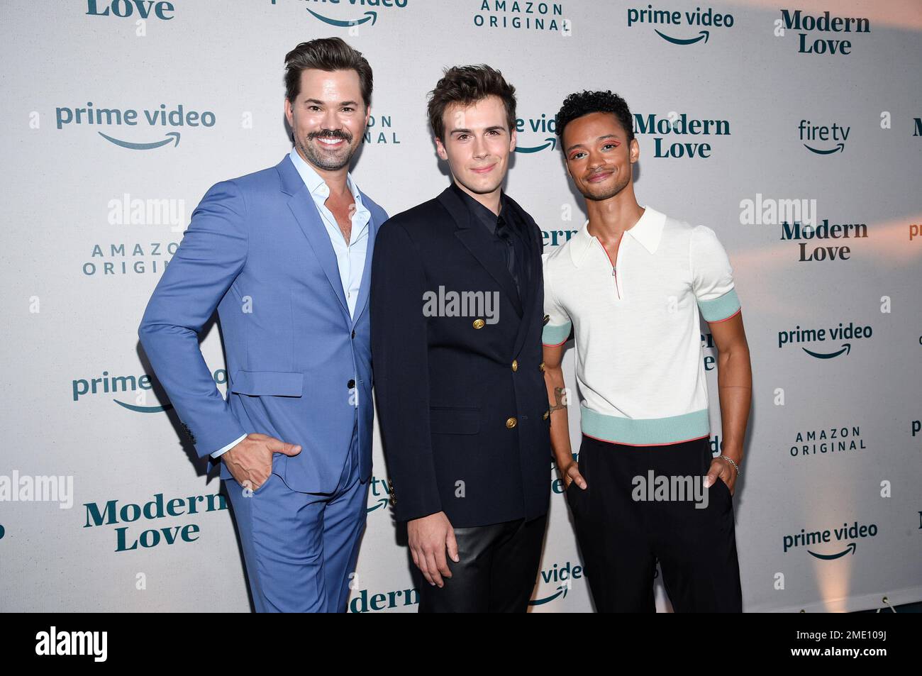 Writer-director Andrew Rannells, left, actor Zane Pais and actor ...