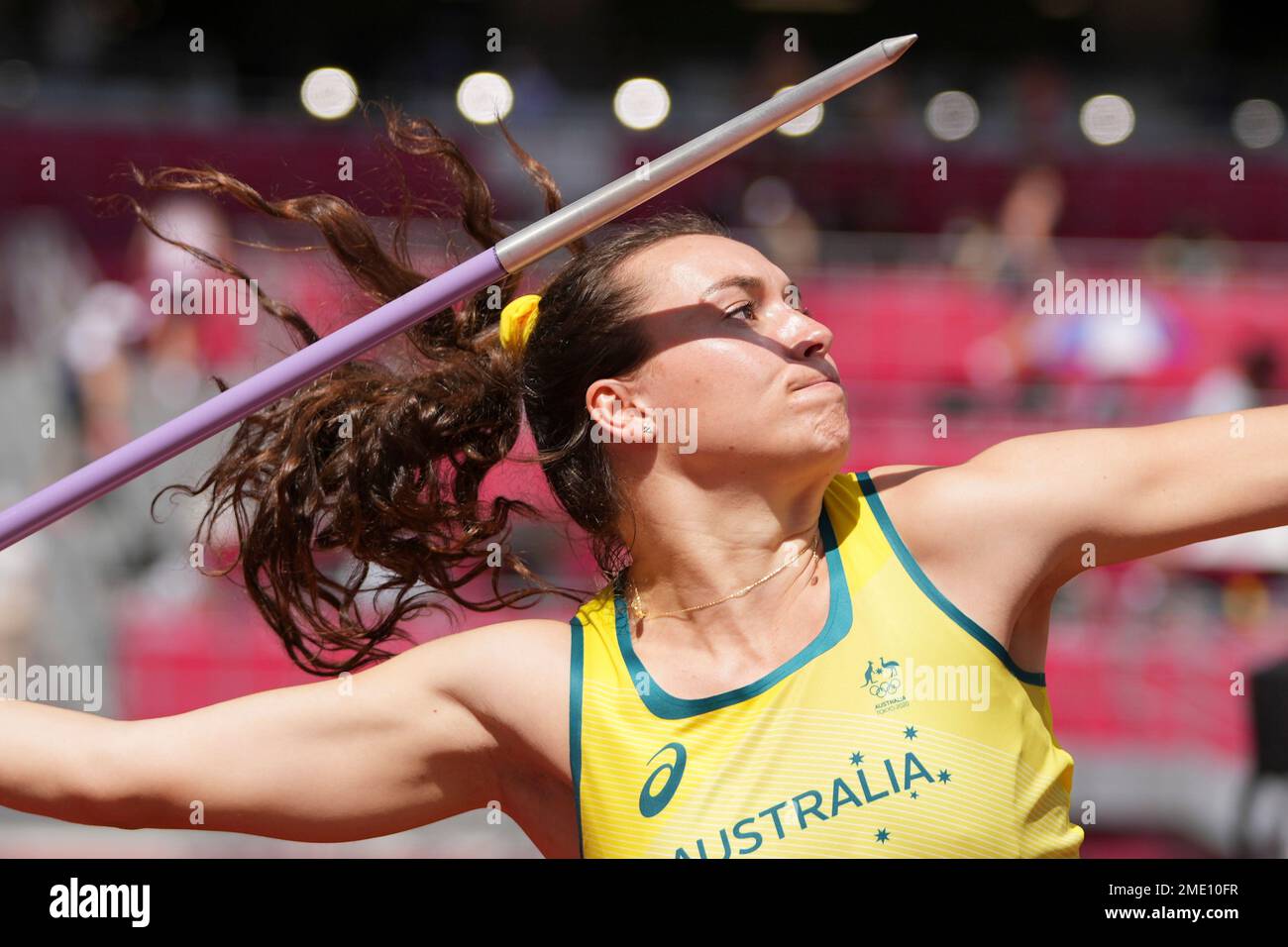Mackenzie Little, of Australia, competes in qualifications for the ...