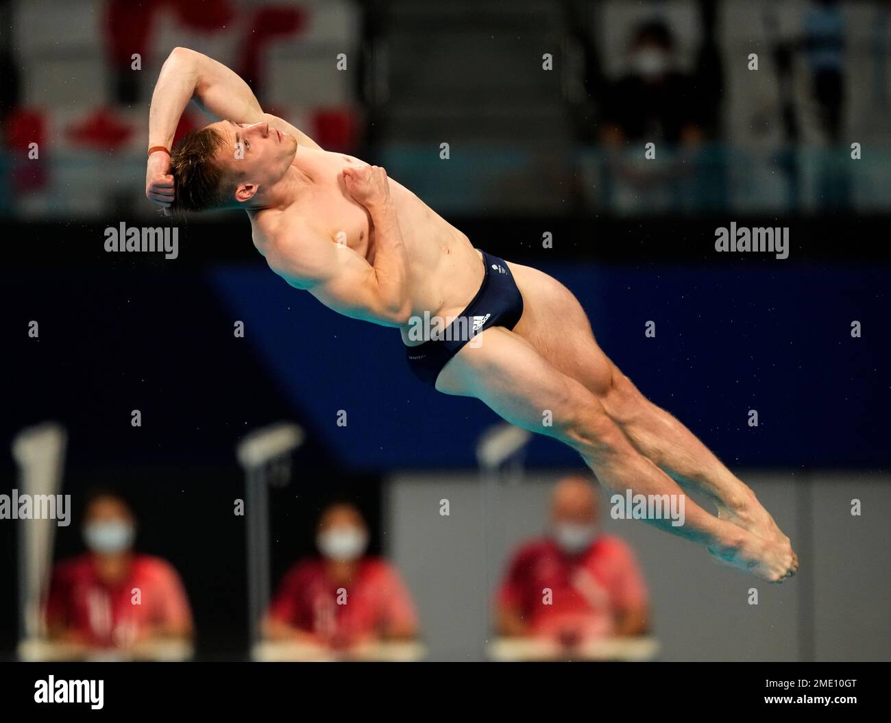 Jack Laugher of Britain competes in men's diving 3m springboard ...