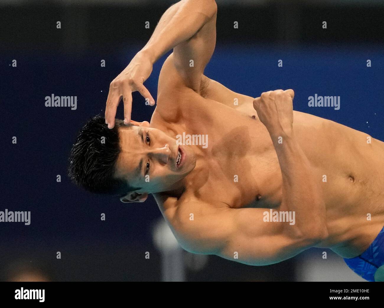 Jonathan Ruvalcaba of Dominican Republic competes in men's diving 3m ...