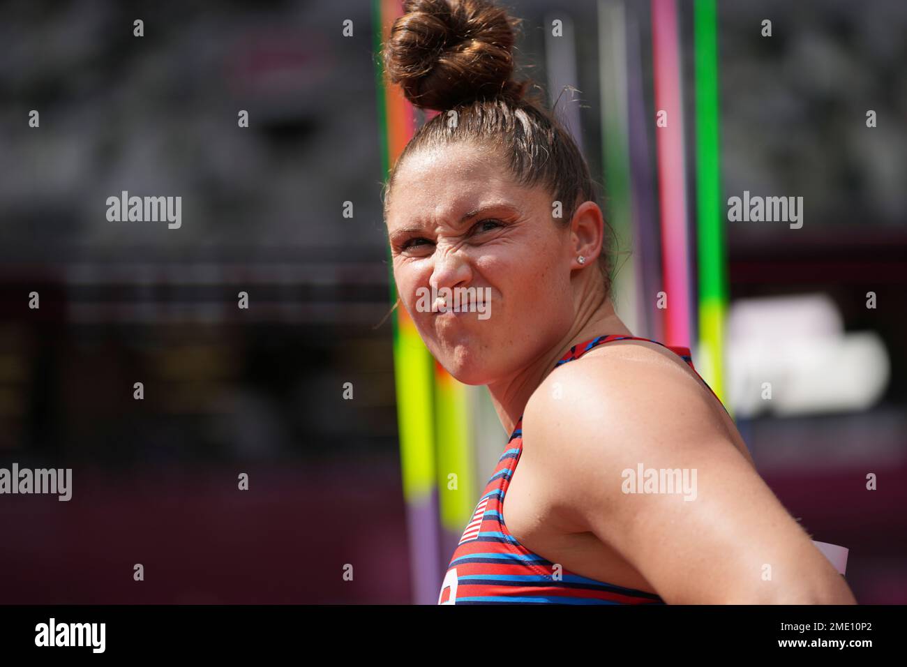 Kara Winger Of United States Reacts During Qualifications For The