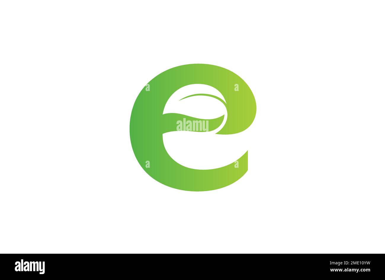 Eco Natural Letter E Green Leaf Logo Vector Symbol Design Illustration ...