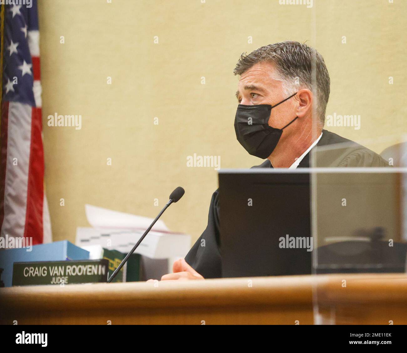 San Luis Obispo Superior Court Judge Craig van Rooyen is presiding over ...