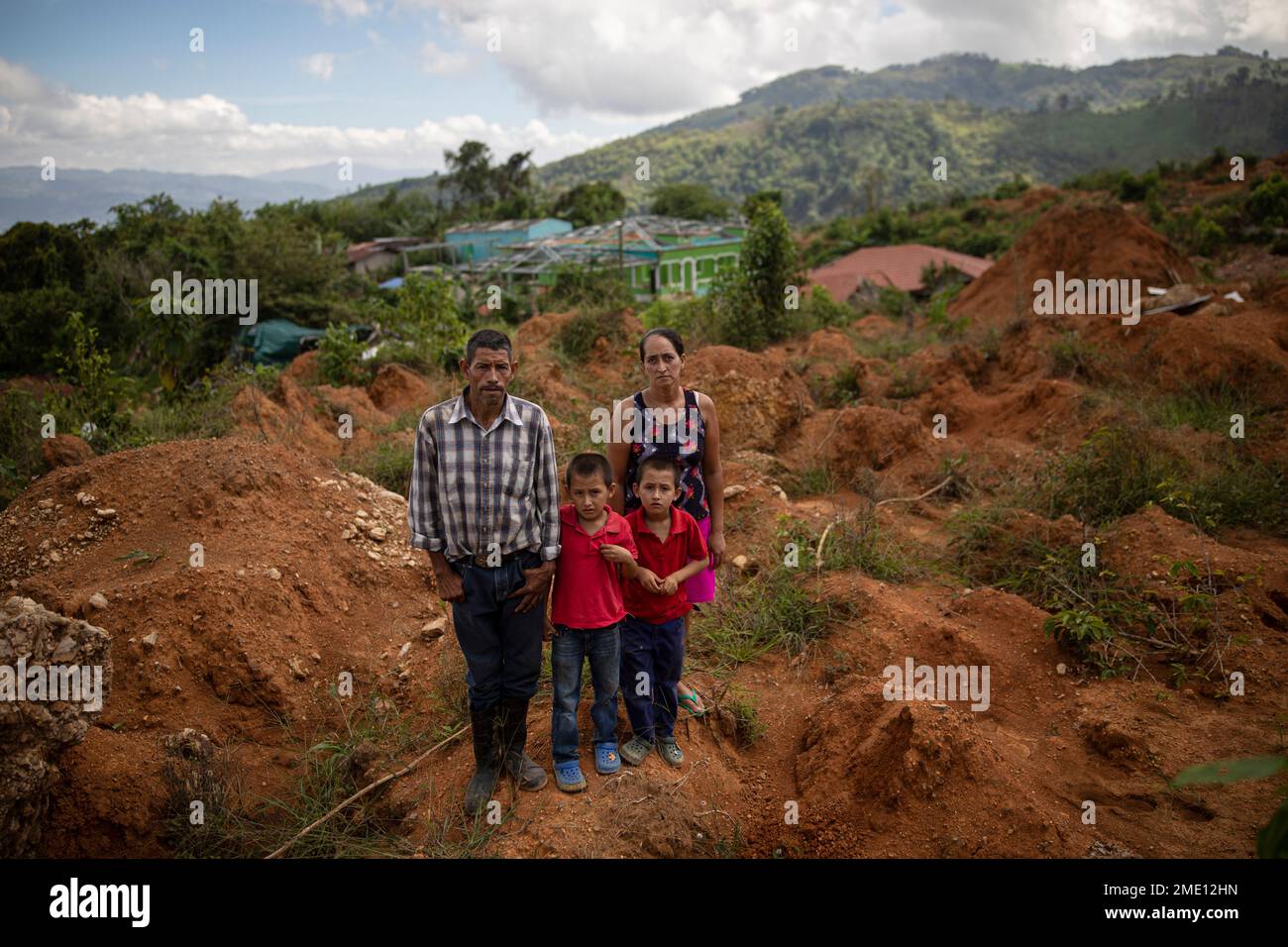 Eleuterio Esquivel, 51, left, poses with his wife, Elsa Mejia, 40, and ...