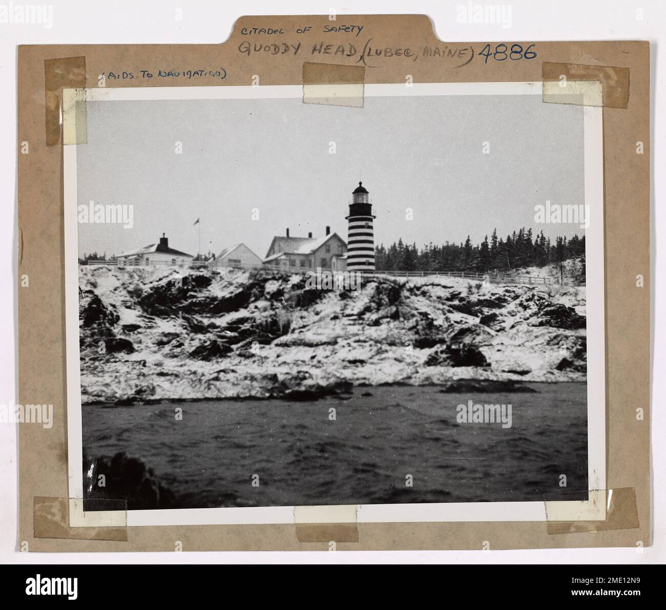 Quoddy Head Lighthouse stands as a Coast Guard-manned beacon of safety ...