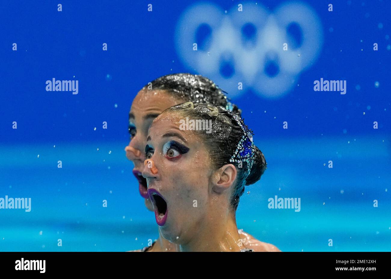 Anna-Maria Alexandri and Eirini Alexandri of Austria compete in the ...