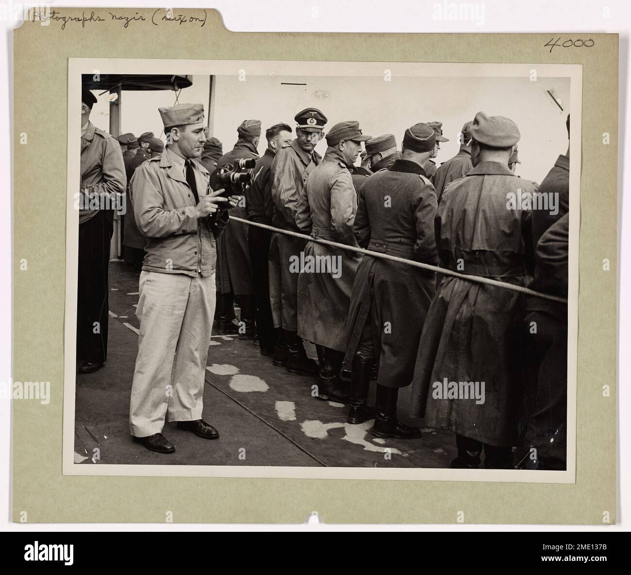 Coast Guard Lieutenant Charles Dixon of Boston photographs Nazi ...