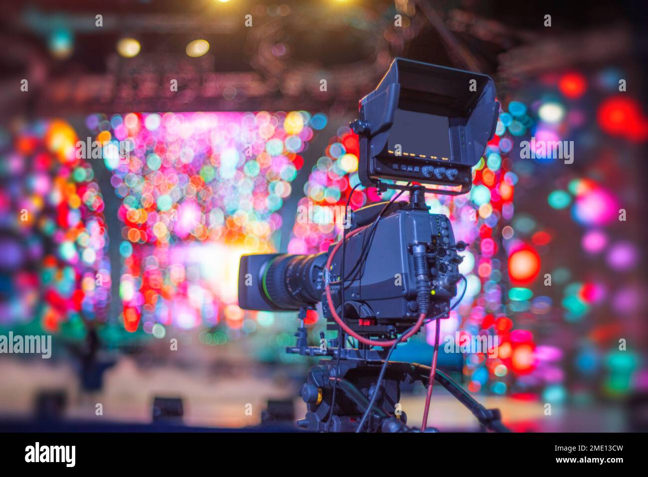 studio camera at the concert. television shooting Stock Photo - Alamy
