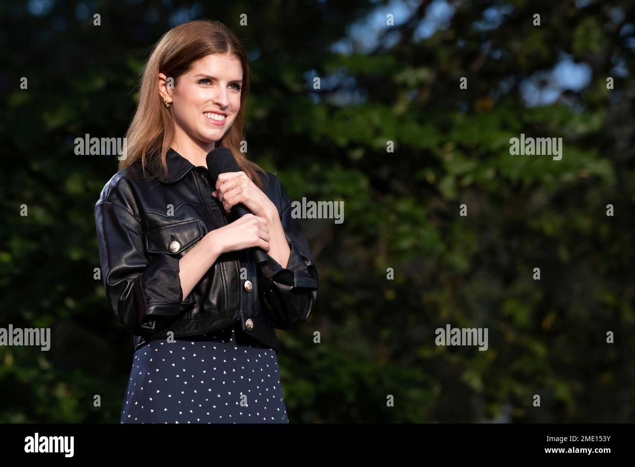 FILE - Anna Kendrick speaks at the Global Citizen Festival on Sept. 28 ...