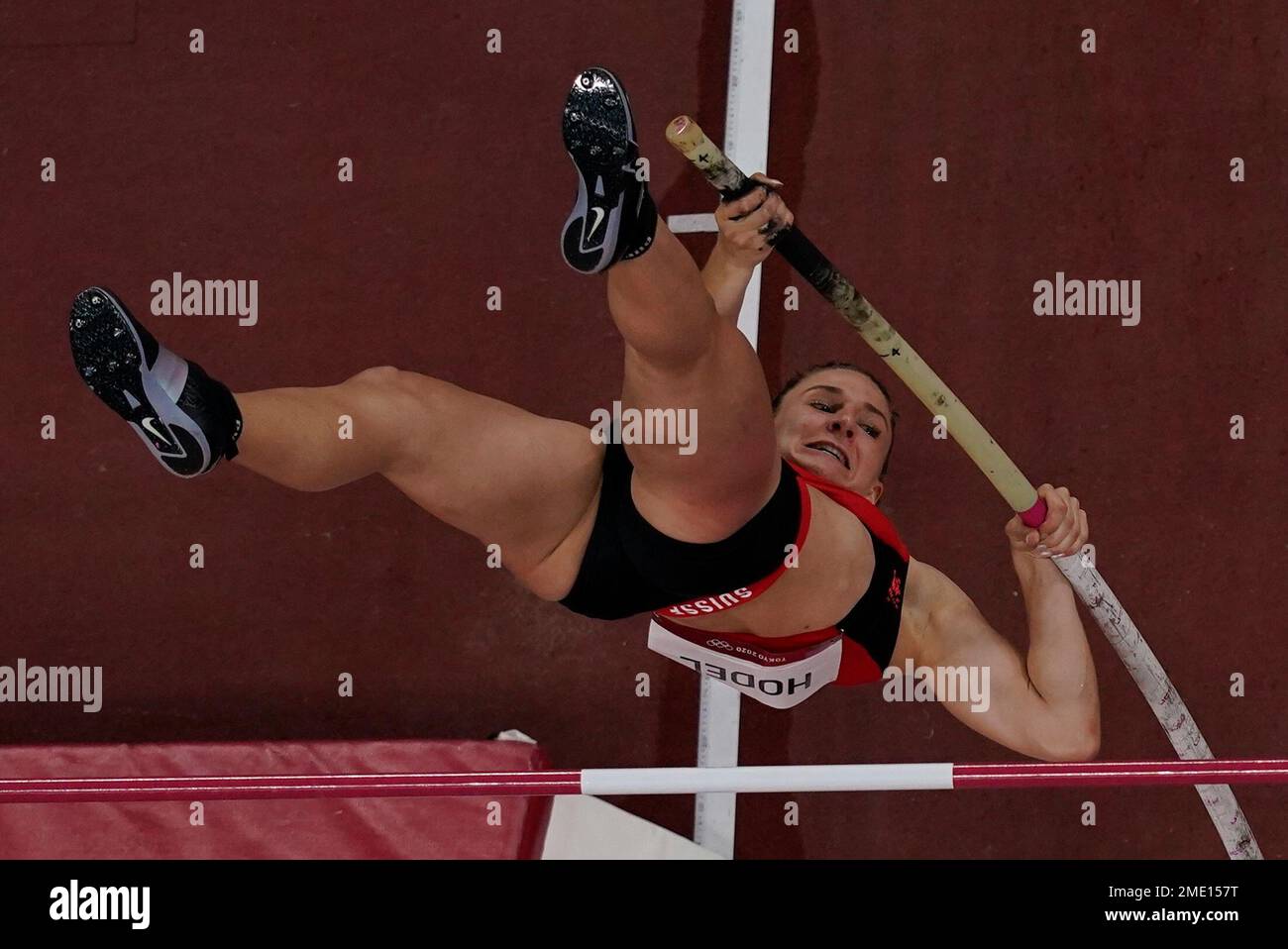 Andrina Hodel, of Switzerland, competes during the finals of women's ...