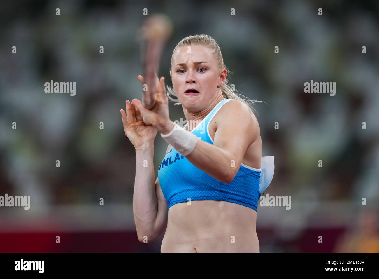 Wilma Murto, of Finland, competes in qualifications for the women's ...