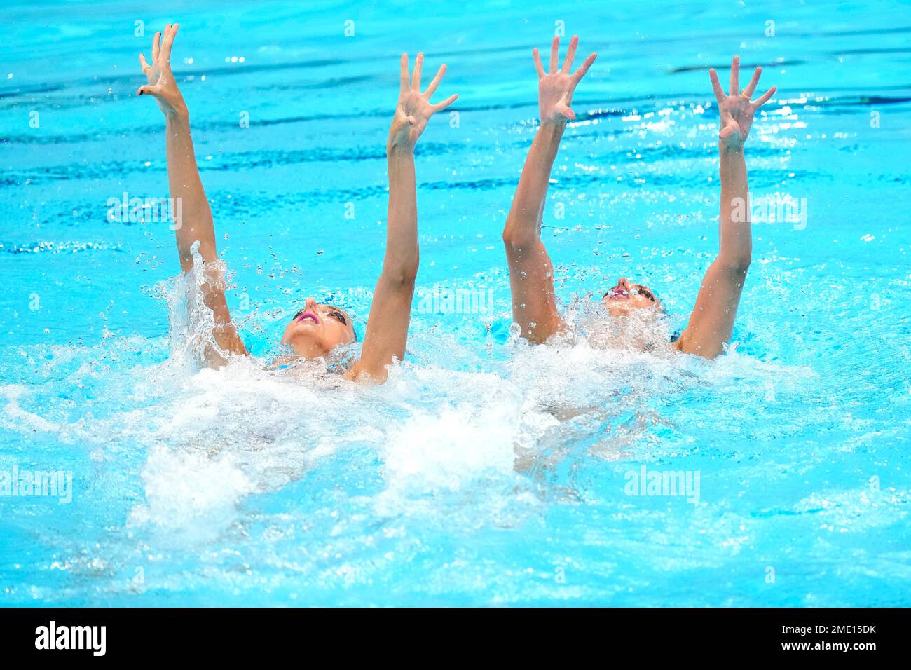 Anna-Maria Alexandri and Eirini Alexandri, of Austria compete in the ...