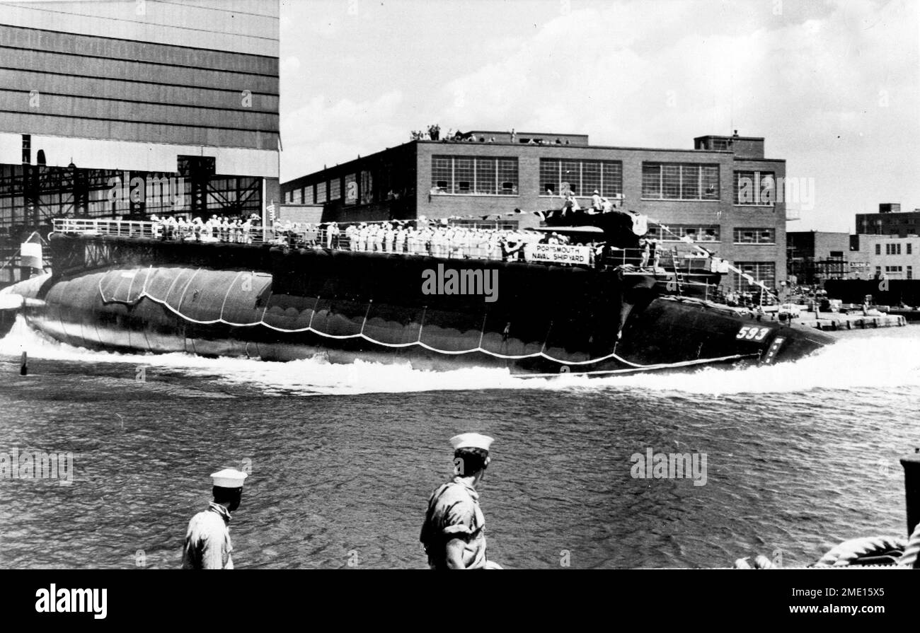 FILE - In this July 9, 1960 file photo the 278-foot (82 meters) long ...