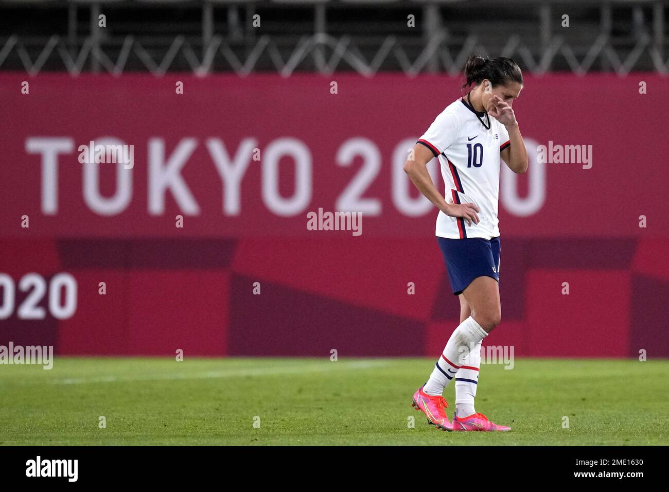 United States' Carli Lloyd leaves the field after being defeated 1-0 by ...