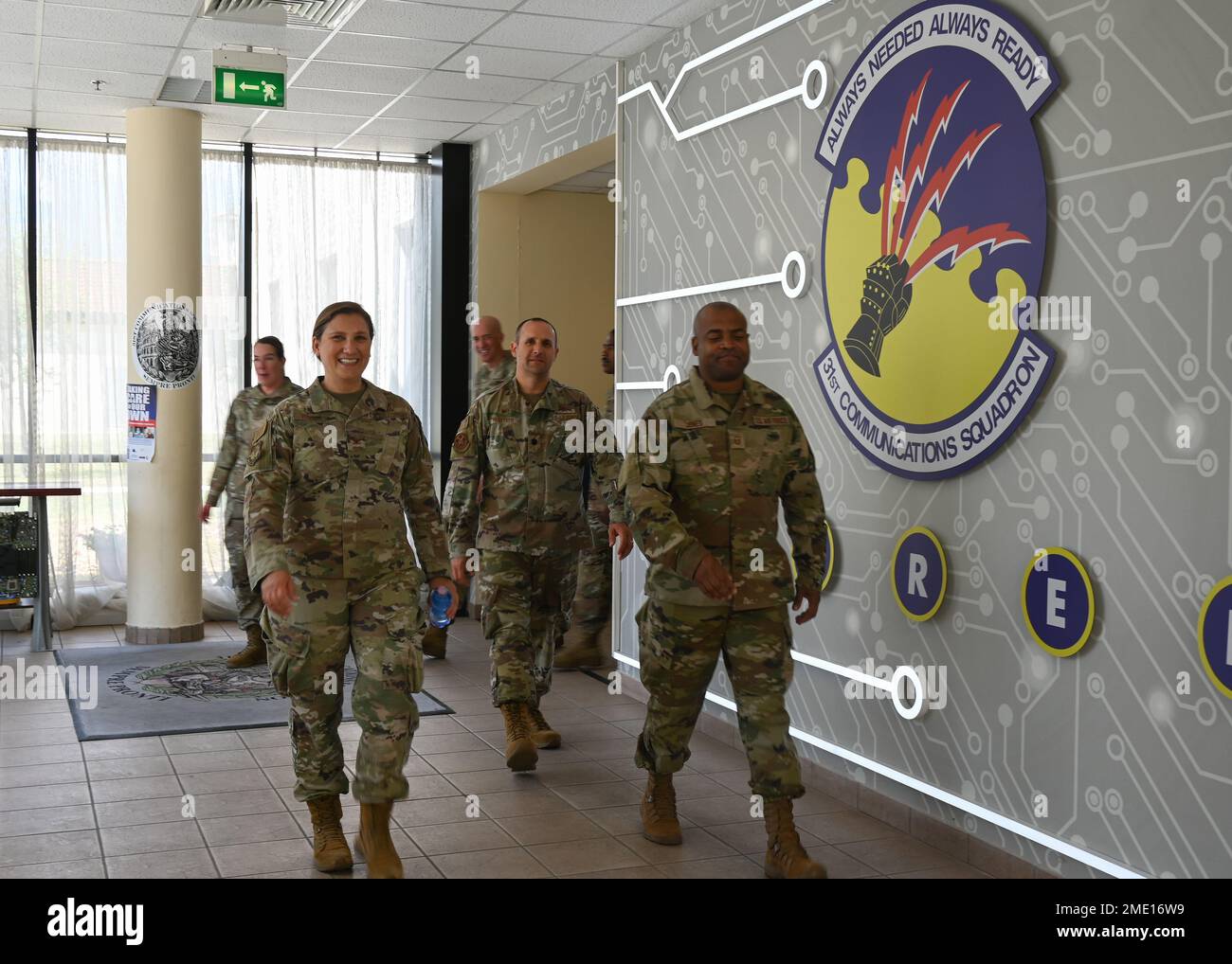 U.S. Air Force Col. Amy Kremser (left) , 175th Mission Support Group ...