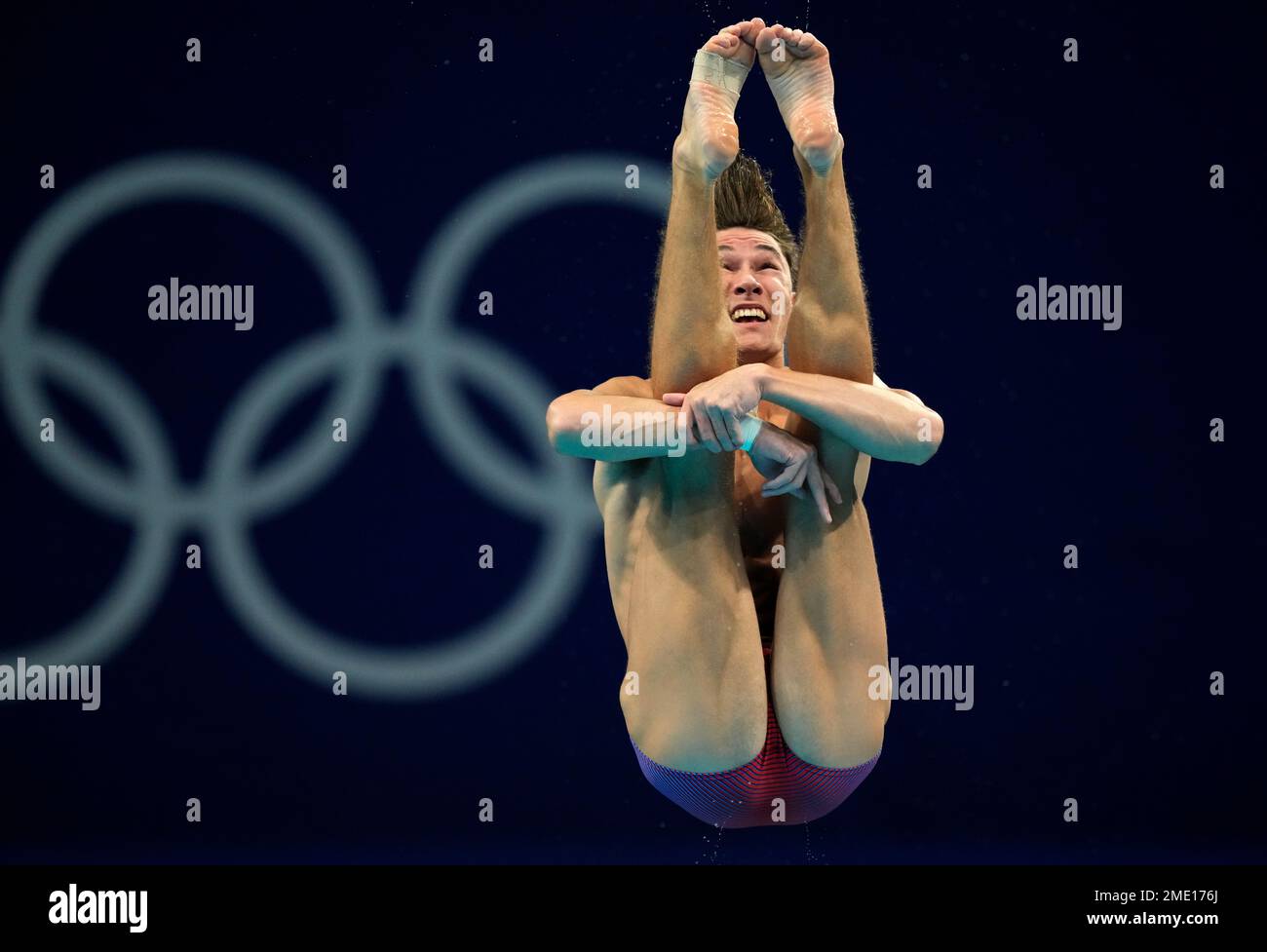Tyler Downs of United States competes in men's diving 3m springboard ...