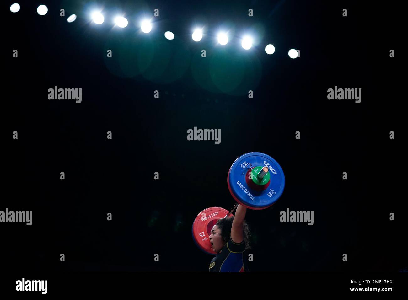 Naryury Alexandra Perez Reveron of Venezuela competes in the women's ...