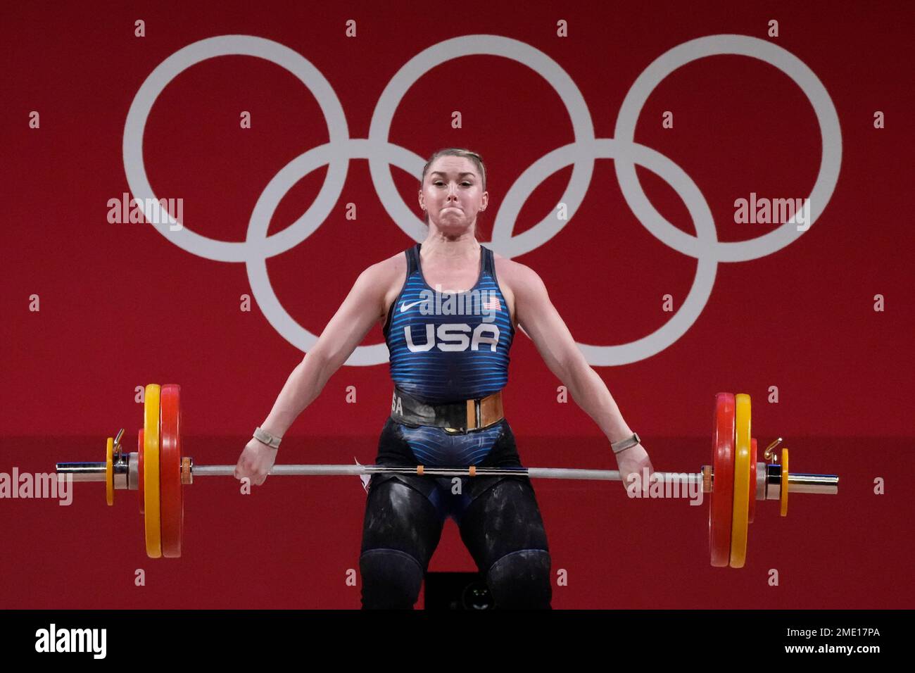 Martha Ann Rogers of the United States competes in the women's 87kg ...