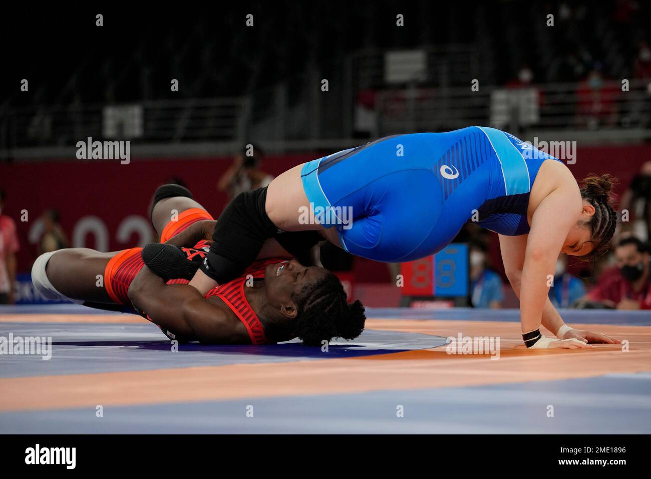 United States' Tamyra Marianna Stock Mensah, left, and Japan's Sara ...