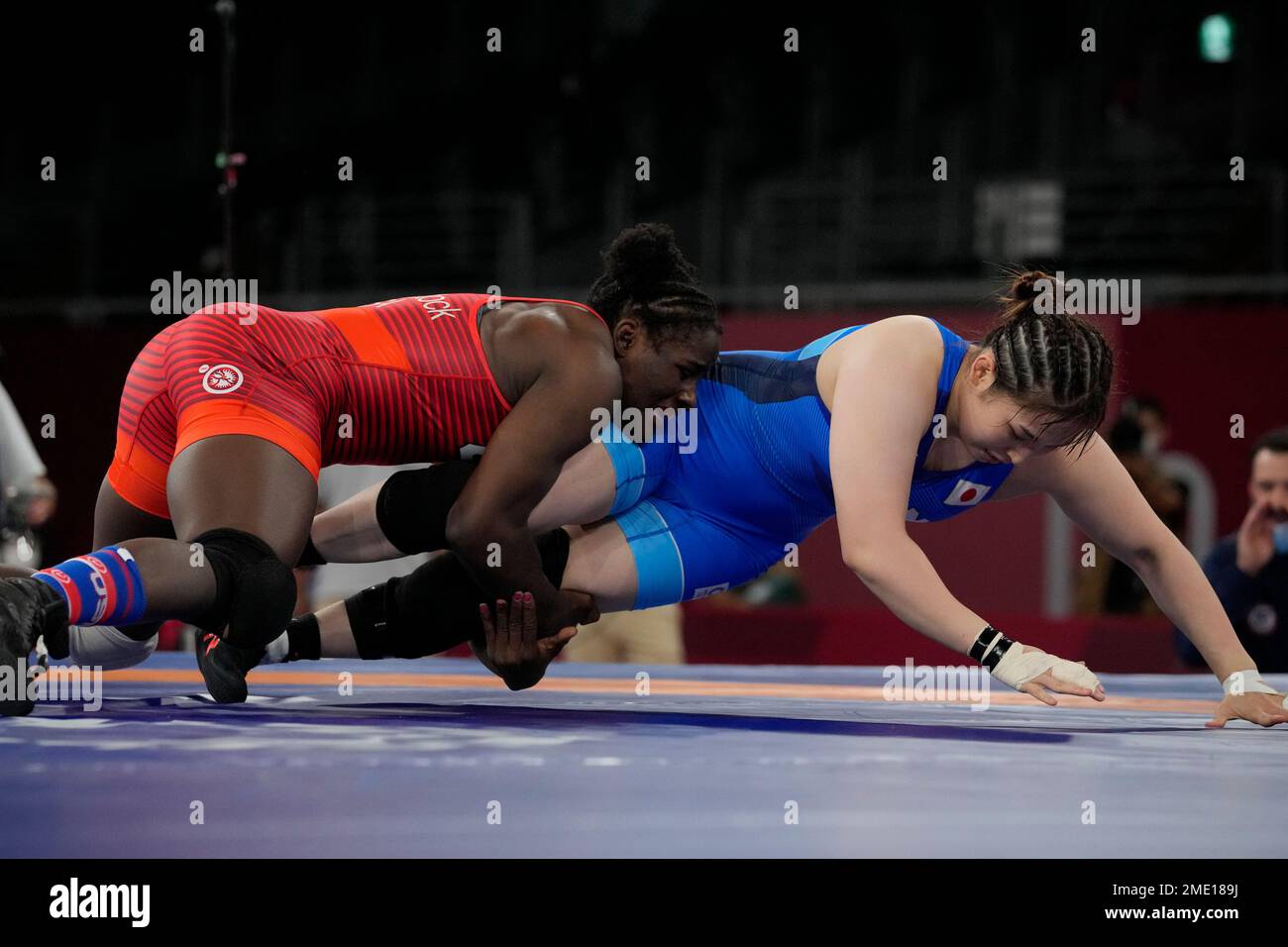 United States' Tamyra Marianna Stock Mensah, left, and Japan's Sara ...