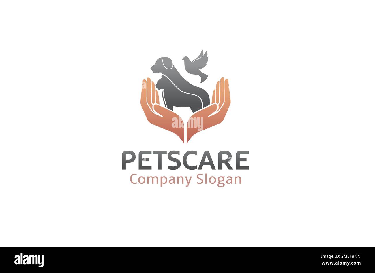 Pets care holding Logo Vector Symbol design Illustration Stock Vector ...