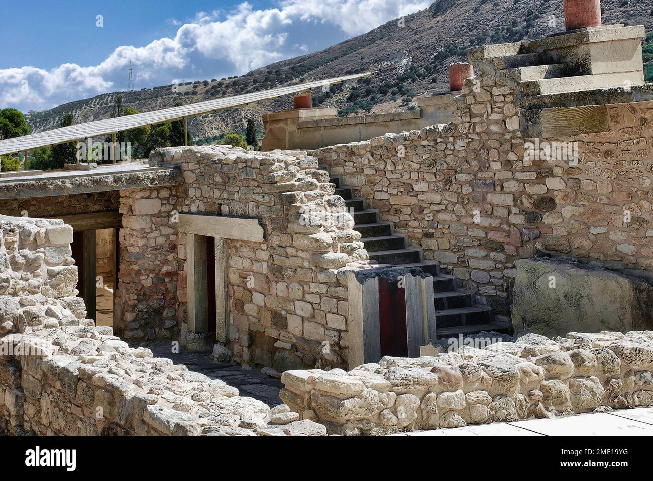 The archaeological site of Knossos, the city ruled by Minos, capital of ...
