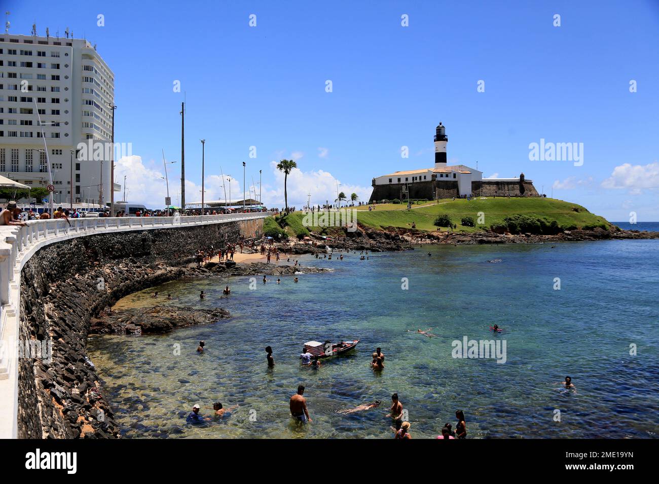 salvador, bahia, brazil - january 15, 2023: view of fort of Santo ...
