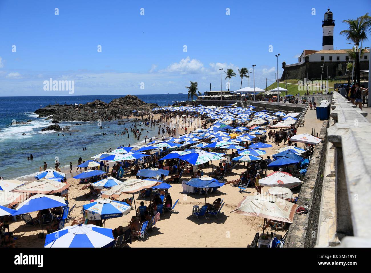 salvador, bahia, brazil - january 15, 2023: view of fort of Santo ...