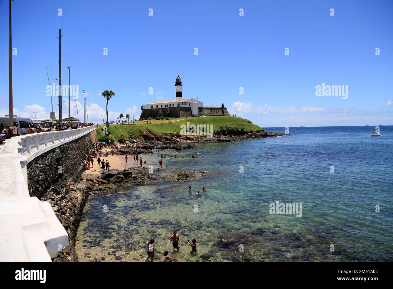 salvador, bahia, brazil - january 15, 2023: view of fort of Santo ...
