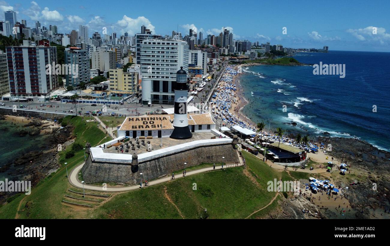 salvador, bahia, brazil - january 15, 2023: view of fort of Santo ...