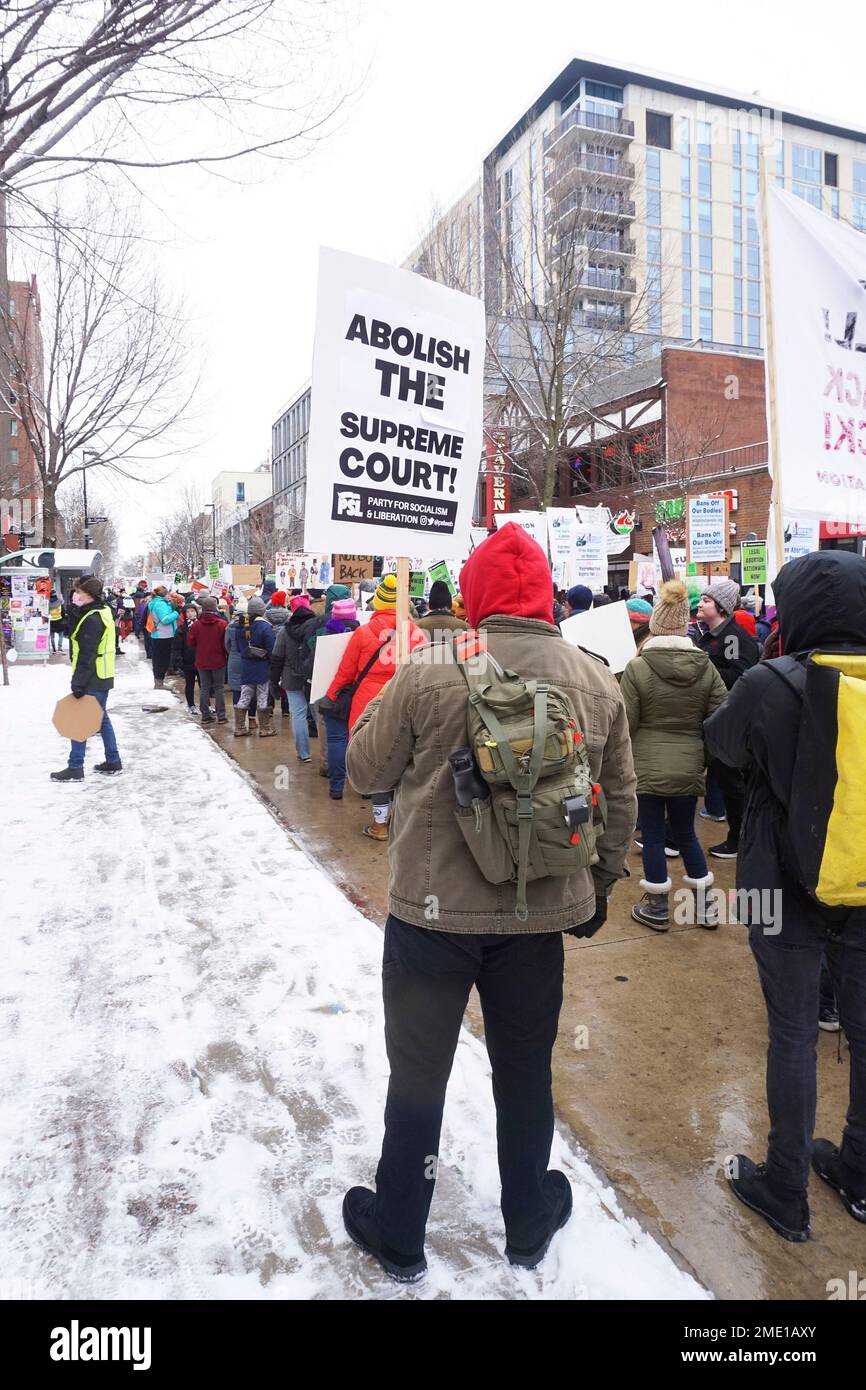 Bigger Than Roe March, Madison, Wisconsin, January 22, 2023 Stock Photo ...