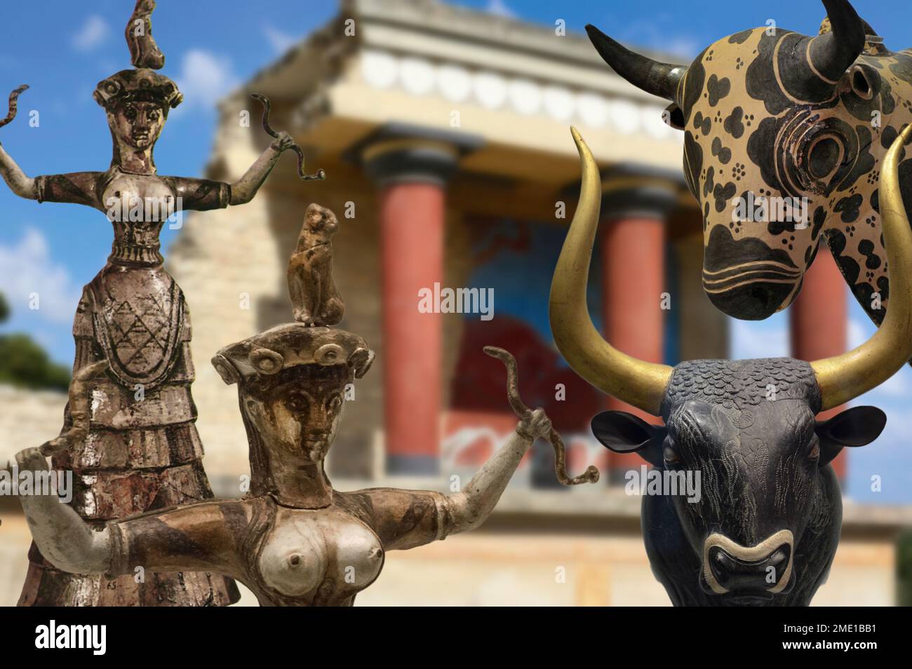 The archaeological site of Knossos, the city ruled by Minos, capital of ...