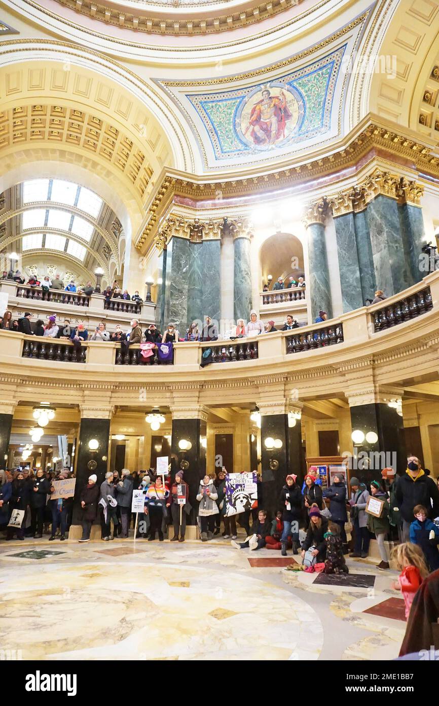 Bigger Than Roe March, Madison, Wisconsin, January 22, 2023 Stock Photo ...