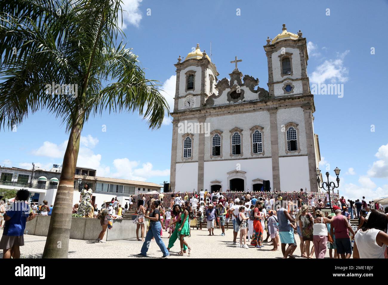 salvador, bahia, brazil - january 15, 2023: view of Bonfim church in ...