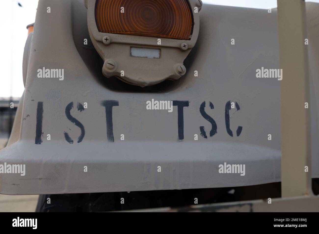 Pictured is the back of an unserviceable Humvee turned into the Defense ...