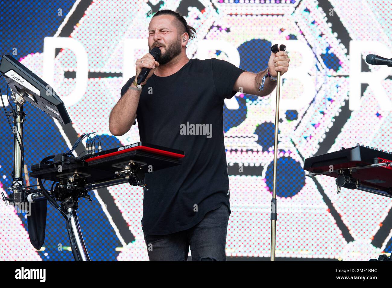 Elderbrook performs on day four of the Lollapalooza Music Festival on ...
