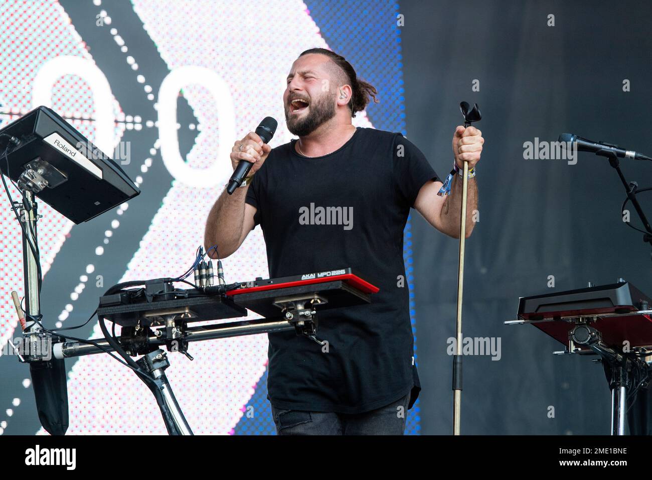 Elderbrook performs on day four of the Lollapalooza Music Festival on ...