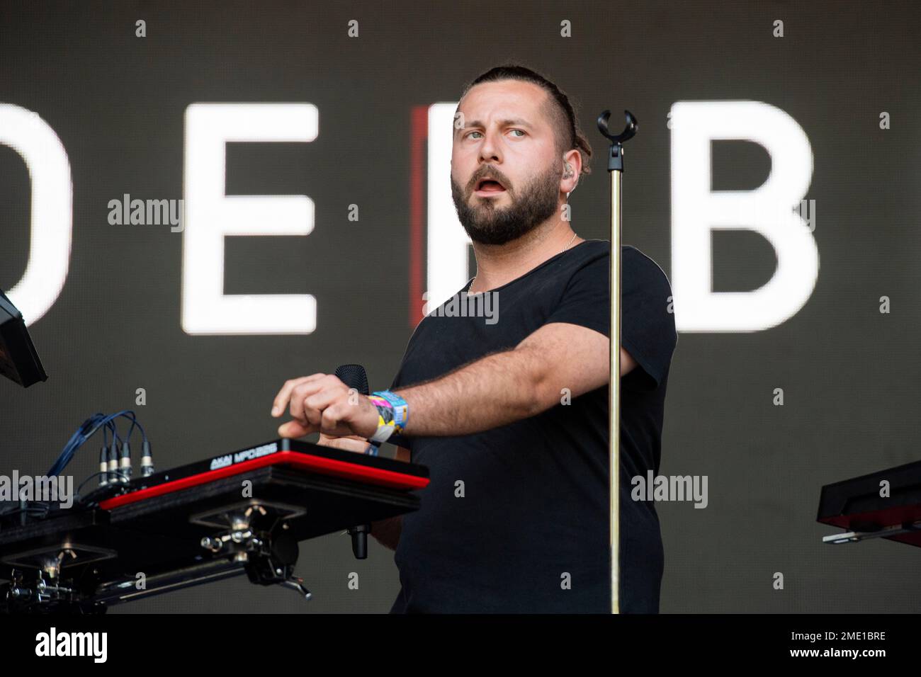 Elderbrook performs on day four of the Lollapalooza Music Festival on ...
