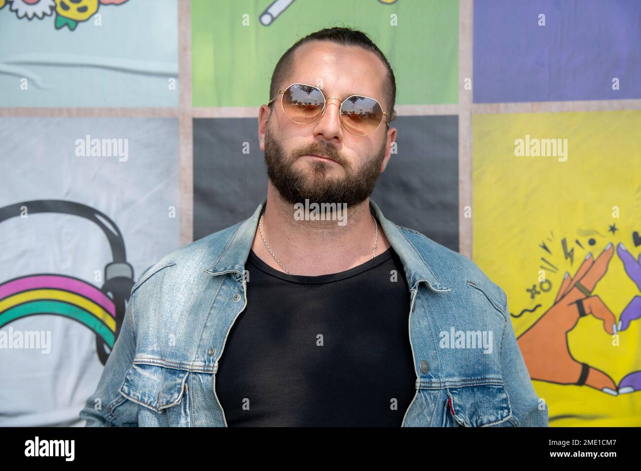 Elderbrook poses on day four of the Lollapalooza Music Festival on ...