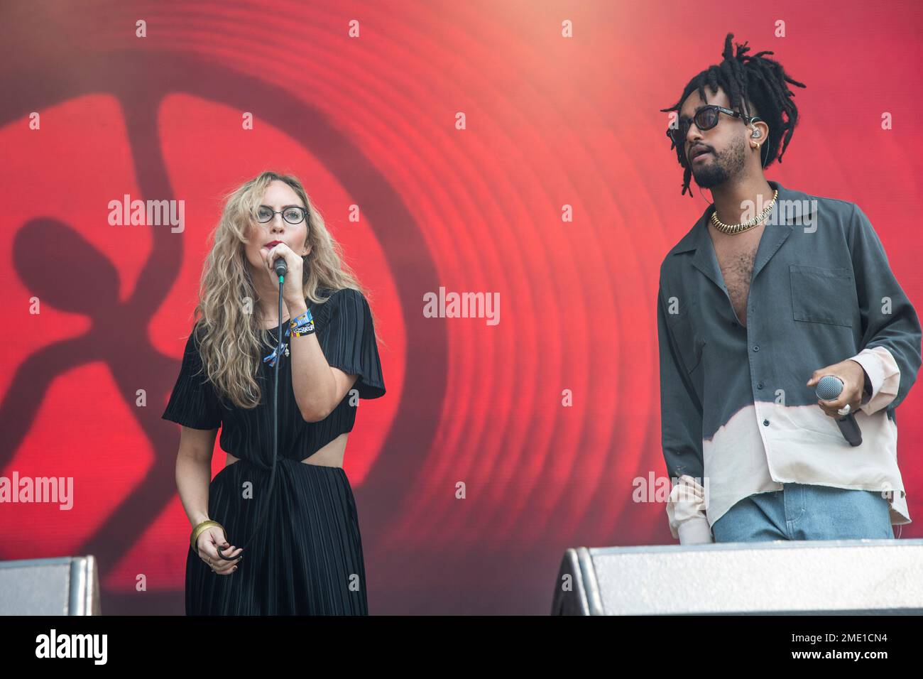 Lauren LYON Malyon, left, and Yonatan xSDTRK Ayal of Chiiild perform on ...