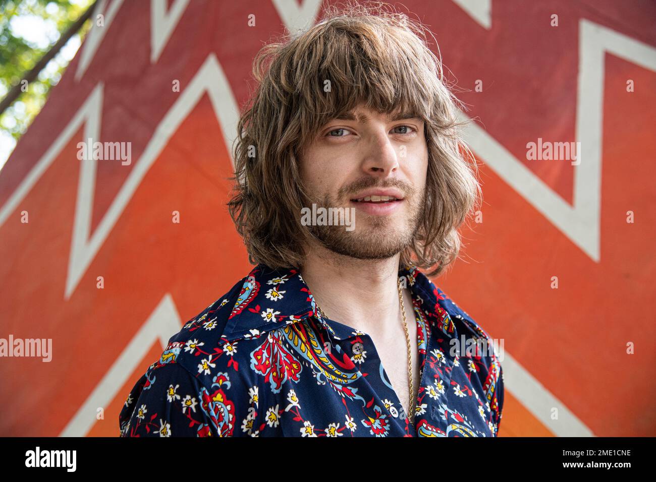 Neal Francis poses on day four of the Lollapalooza Music Festival on ...