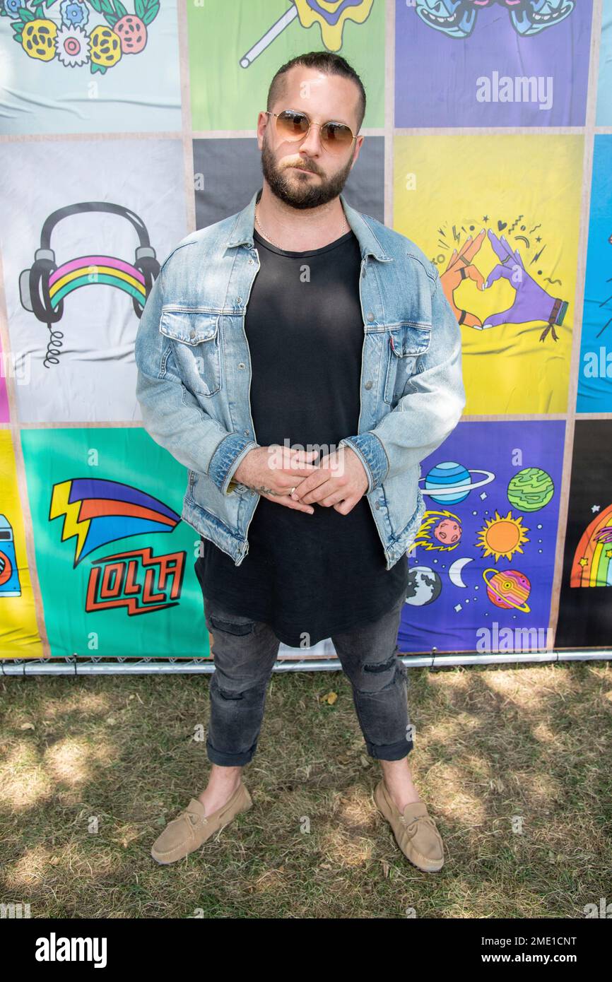 Elderbrook poses on day four of the Lollapalooza Music Festival on ...