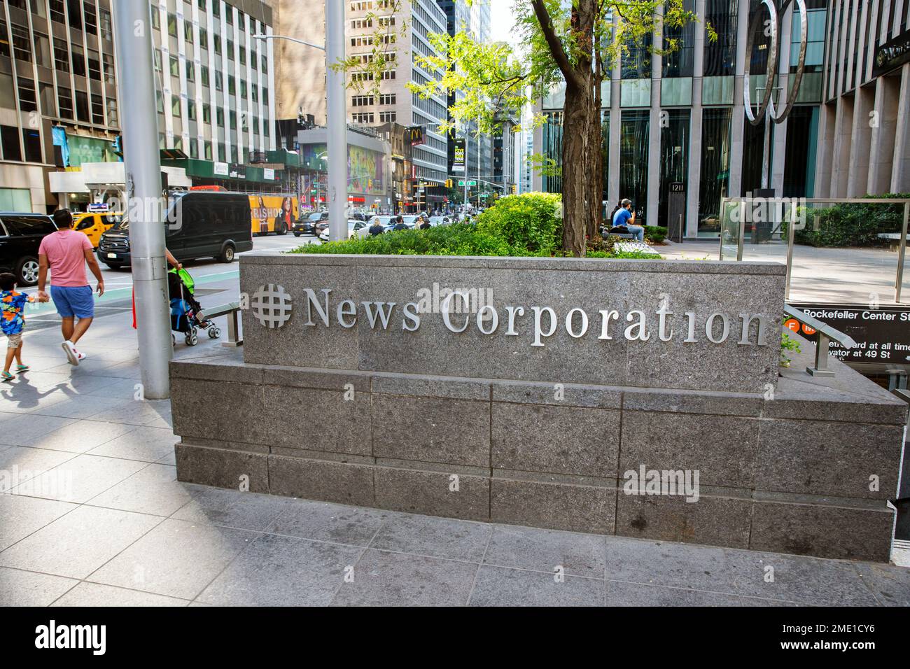 The headquarters of News Corporation with Fox News studios is seen in ...